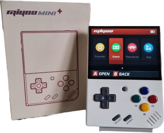 Miyoo Mini Plus V3 64GB Opslag - Retro Handheld Console - Wit ...