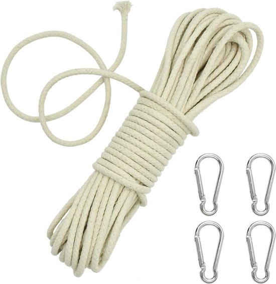 25 m vlaggenmast touw 6 mm vlaggentouw, klimtouw, waslijn nylon touw ...