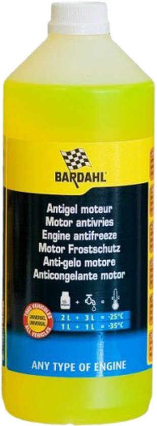 BARDAHL ENGINE / MOTOR ANTIVRIES universeel ANTIFREEZE 1L (concentraat) | bol