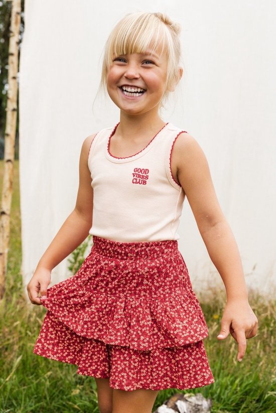 Meisjes rok - Navy blauw mini bloemen | bol