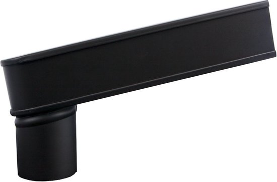 Vestis Zwarte Stadsuitloop 60 x 80 mm | K2 Mat Grafiet Zwart | ø80 mm | bol