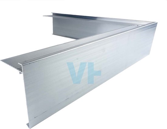 Daktrim Aluminium | 110x64 mm | Buitenhoek 500x500 mm | bol