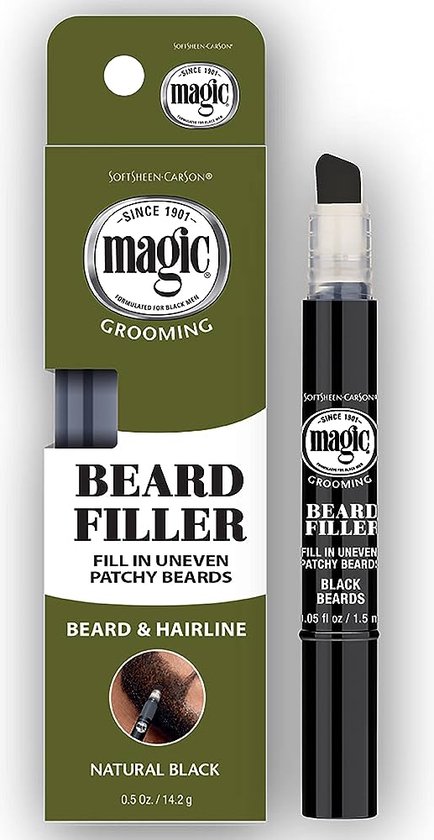 Men Magic Grooming Beard Filler Pencil Brush, Waterproof, Black, 0.05 ...