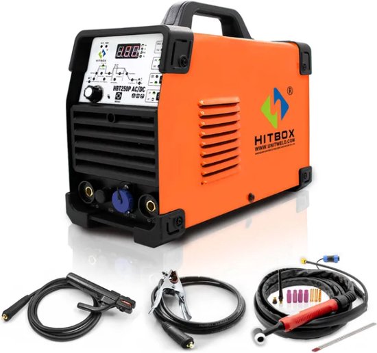 Hitbox - HBT250P AC/DC - Lasapparaat - Professioneel TIG Lasmachine ...