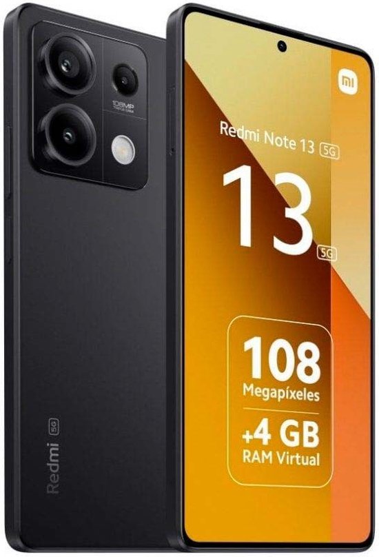 Xiaomi Redmi Note 13 5G - 6GB/128GB - Midnight Zwart | bol