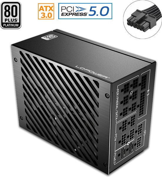 1200W PC Voeding LC1200P ATX V3.0 80 PLUS® Platinum 2x PCIe 5.0 12+4 ...