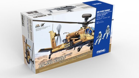 1:35 MENG QS005S Boeing AH-64 Apache - AH-64D SARAF - Saraph met 2 ...