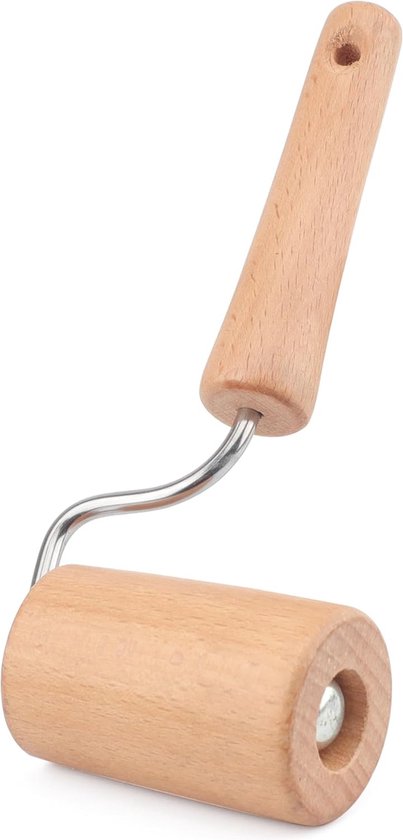 1 x deegroller 19 x 7 x 4,5 cm houten deegroller van beukenhout ...