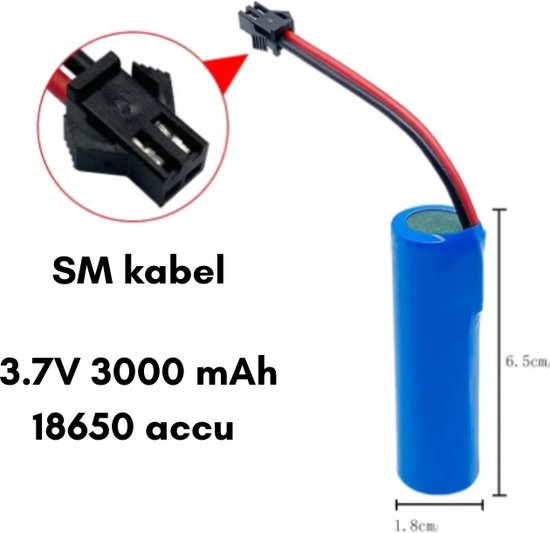 Bestuurbare Auto Accu - Rc Accu - Rc batterij - 18650 batterij ...