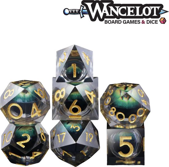 Dragon's Poisonous Gaze DnD Dice Set DnD Dice - Dungeons & Dragons ...