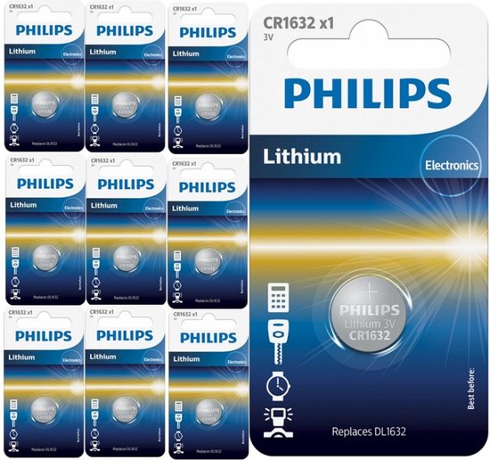 Philips CR1632 3V lithium button cell battery - 20 Stuks | bol