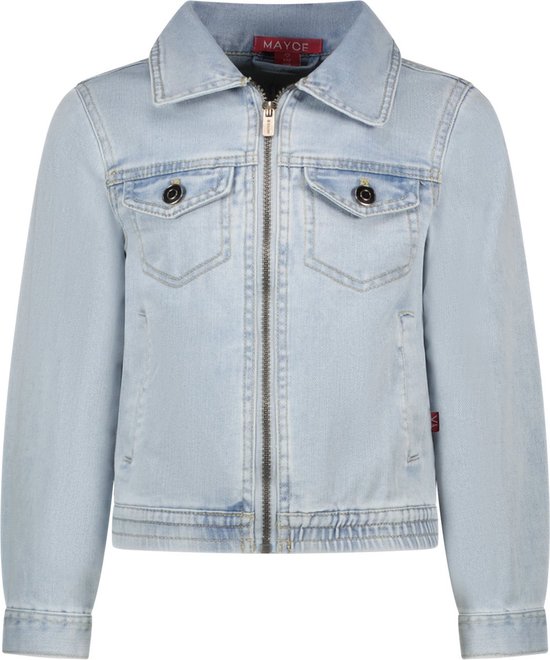 MAYCE Meisjes spijkerjasje - Licht denim | bol