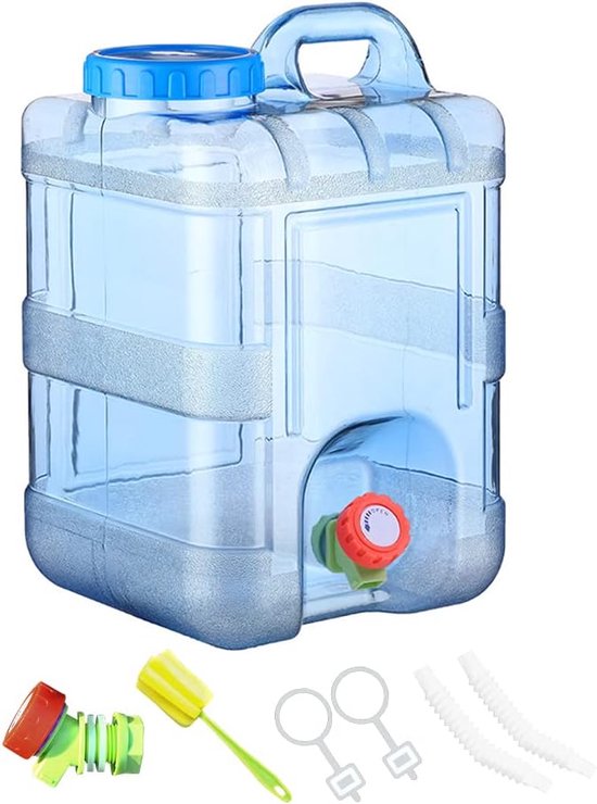 Camping waterjerrycan, watercontainer met kraan, draagbare ...