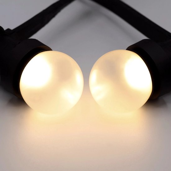 LumenXL - Lichtsnoer voor buiten - 20 meter 30 fittingen - 1 watt 2650K ...