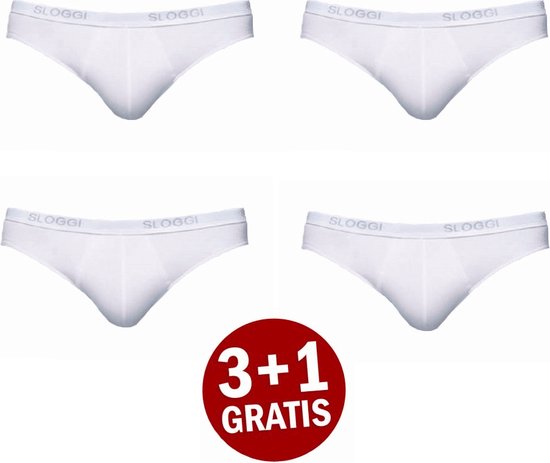 Sloggi - Basic Mini 4-pack - Wit | bol