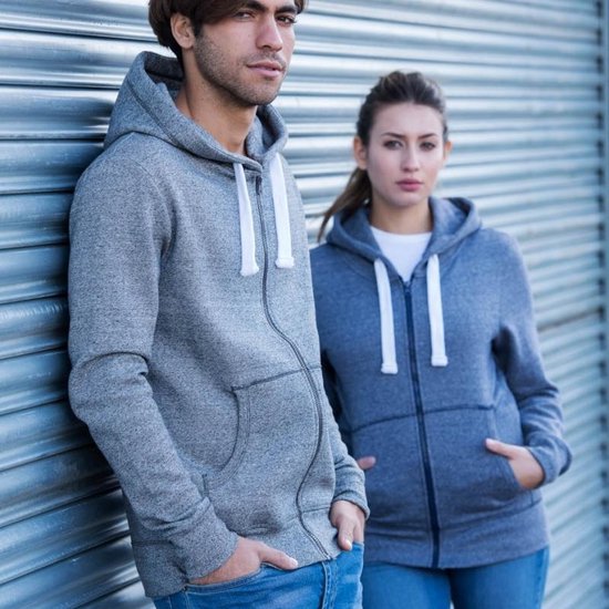 AWDis JH050 Unisex Hoodie - Zwart - Maat L | bol