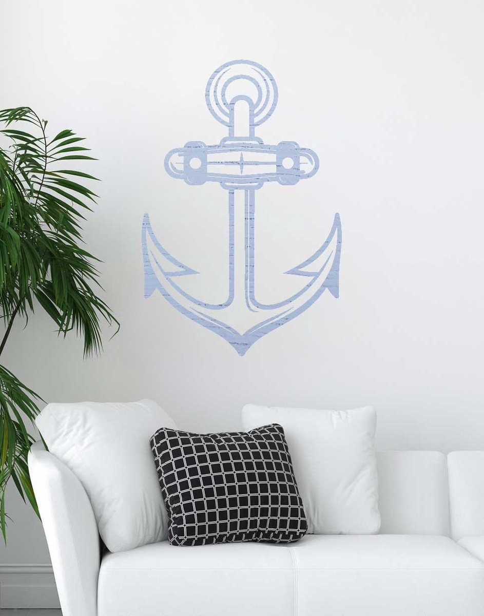 Anker Wood 47 x 70 cm Gris - Décoration murale | bol.com