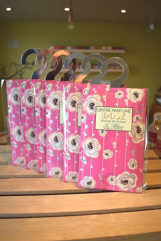 6x geurenvelop art deco rozen met kapstok voor in de kast, auto ...