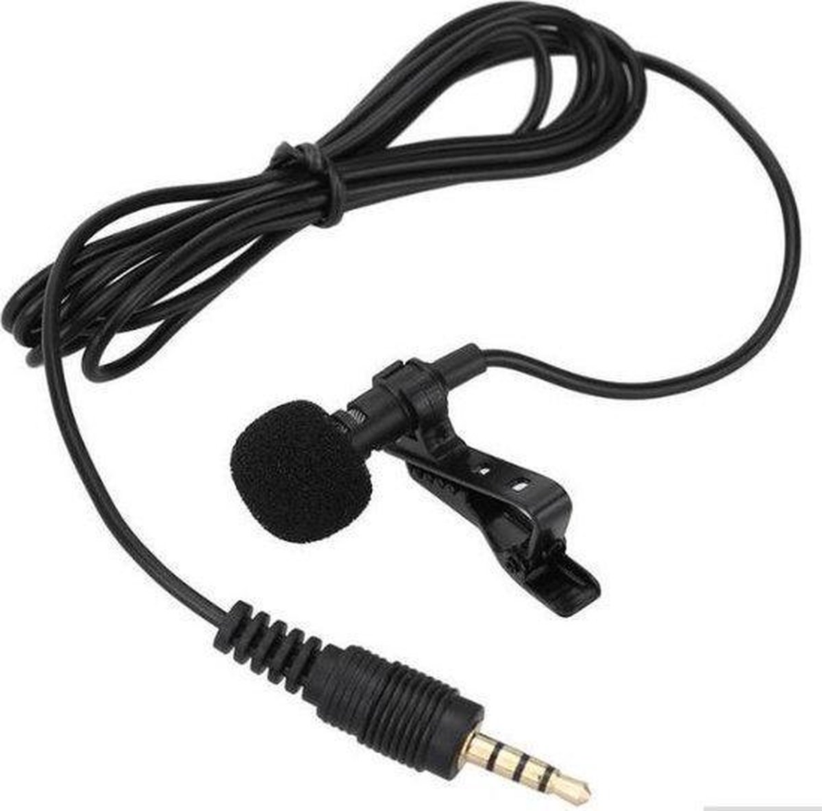 Clip-On Microfoon met Audio Verlengkabel Female To Male - 3.5 mm | bol.com
