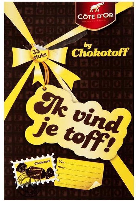 Chokotoff Chocolade Toffees 'Ik Vind Je Tof' 8 x 300 gram | bol.com