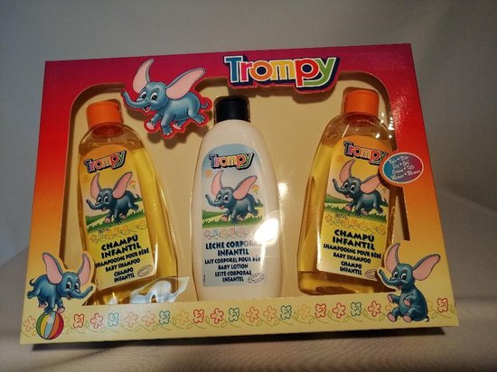 Trompy geschenkset- 2x 250 ml shampoo- 250 ml bodylotion | bol