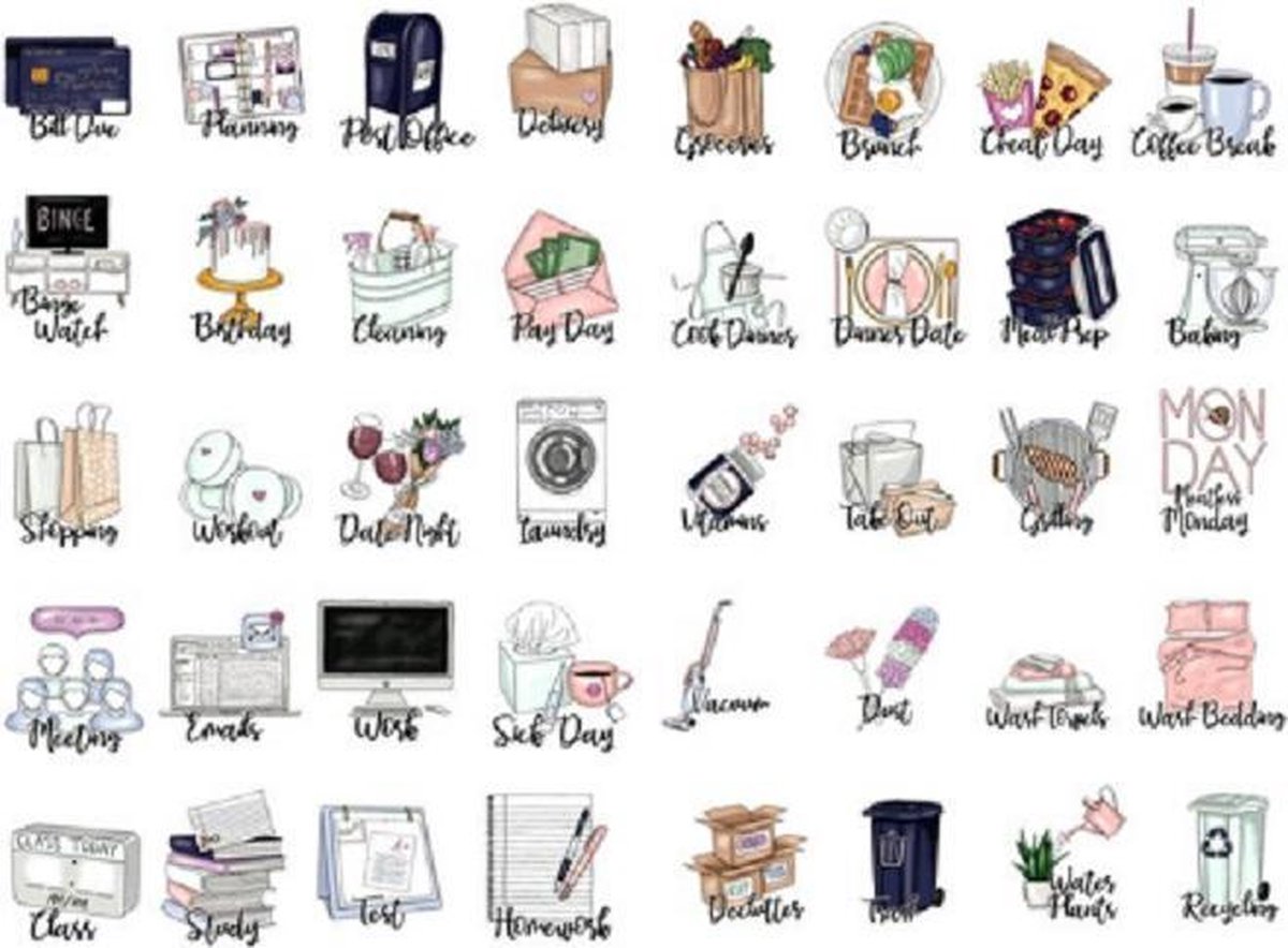 bol.com | Bullet Journal - Stickers - Scrapboek