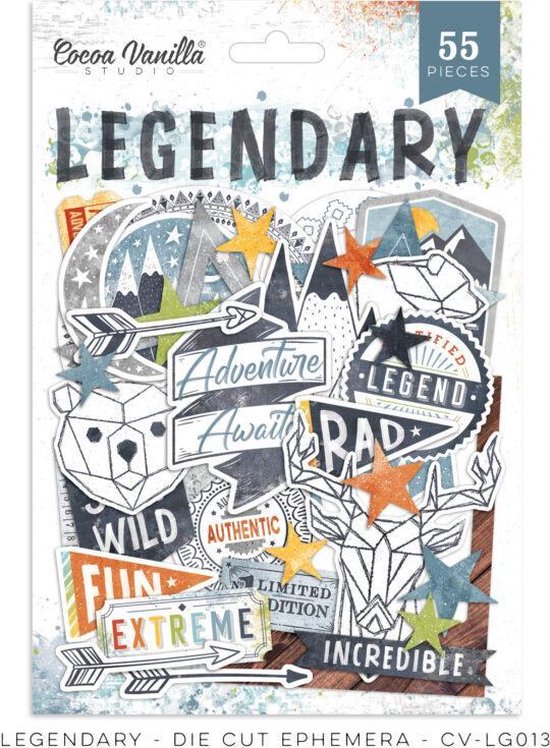 Cocoa Vanilla LEGENDARY - Die Cut Ephemera (CV-LG013) | bol.com