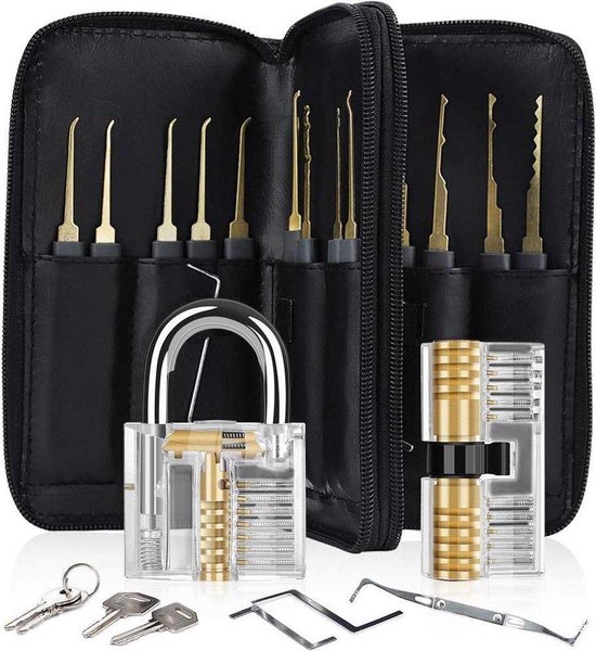 Uitgebreide Lockpick Set met 2 sloten - Lockpicking - Lock pick ...