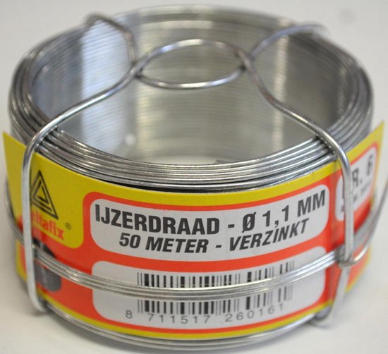 Ijzerdraad 1,1mm 50m nr.6 verzinkt | bol.com