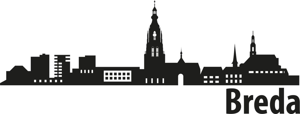 Breda Skyline Muursticker | bol.com