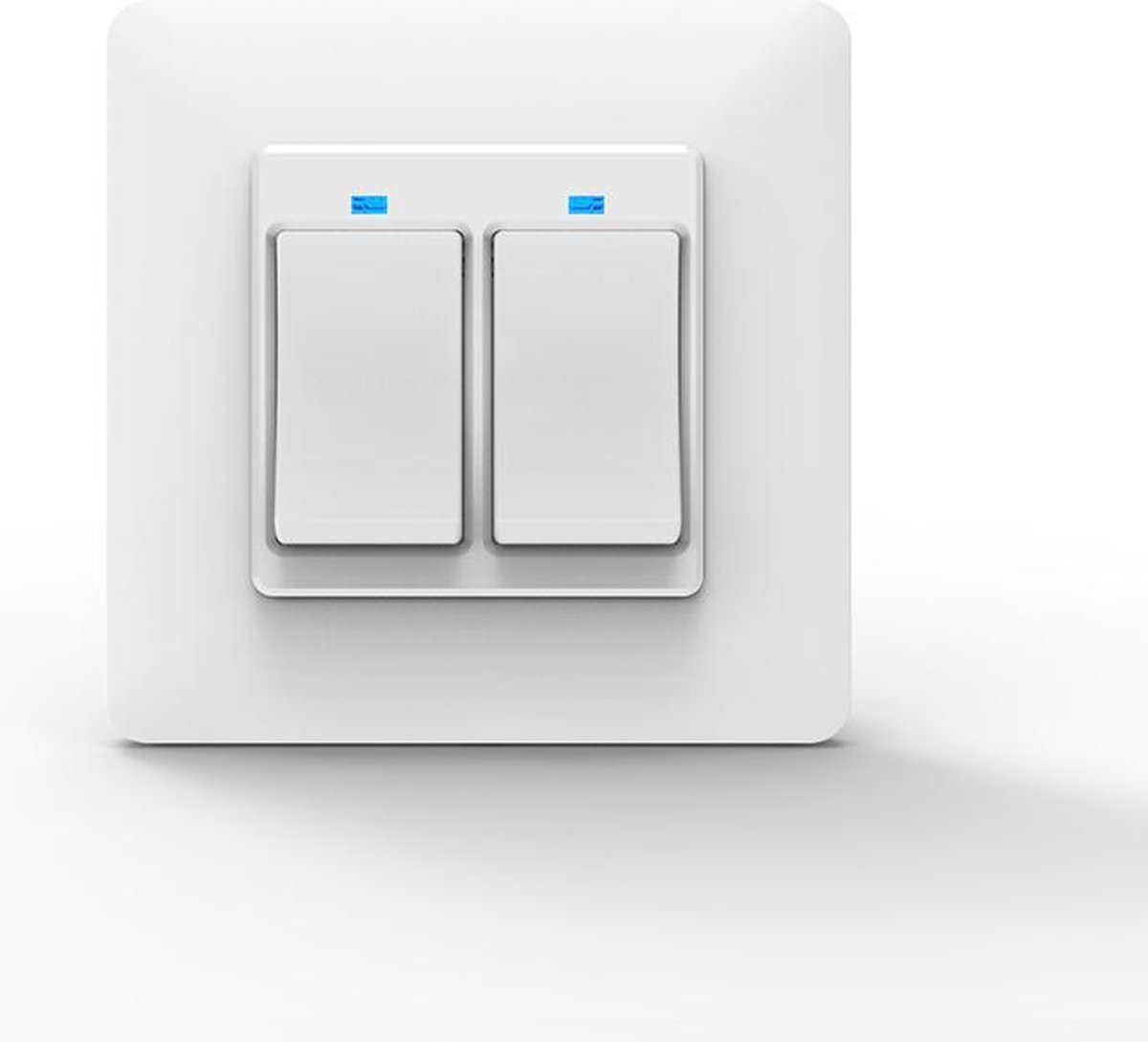 Slimme Wifi wandschakelaar Dubbel | bol.com