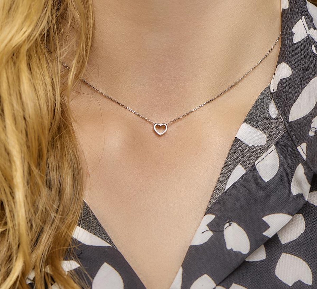 Yep! Ketting Hart 1,0 mm 36 + 4 cm - Zilver | bol.com