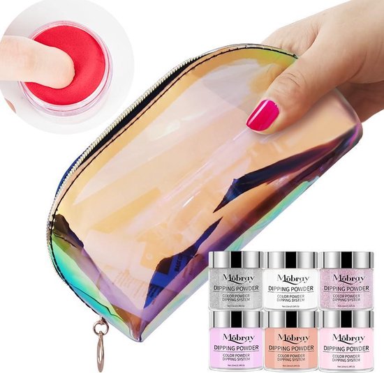 Complete set- Dip poeder Starter Kit - 6 verschillende kleuren ...