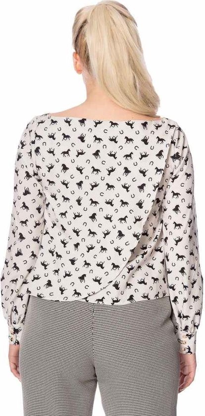 Dancing Days - WILD HORSES Blouse - XS - Wit | bol