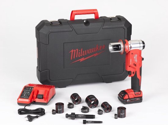 Milwaukee M18 HKP-201CA Accu Hydraulische Ponsmachine Set 18V 2.0Ah Li ...