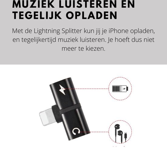 HMerch ™ Lightning Splitter - 2 en 1 - Apple - iPhone / iPad - Écouter ...