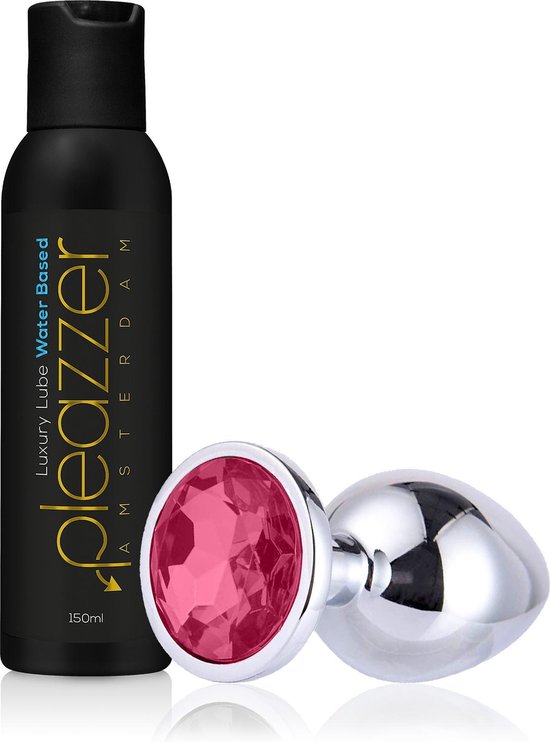Luxe Buttplug Set 3 Met Gratis Glijmiddel Anal Plugs Voor Mannen En