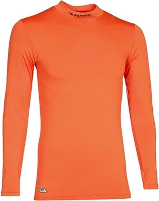 Patrick Shirt Opstaande Kraag Heren - Oranje | Maat: XL | bol