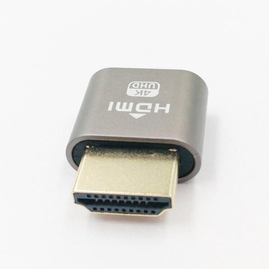 HDMI Dummy Plug 1.4 DDC EDID 4K Display Emulator Virtual Display ...