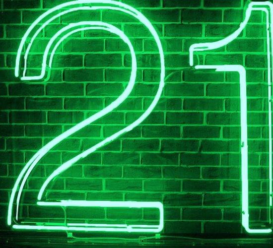 21 Party Neon LED Light Sign Lamp Verlichting Licht Bord Winkel Display ...