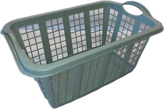 Groene wasmand met handvatten 60 cm - Draagwasmanden - Wasgoedmand ...