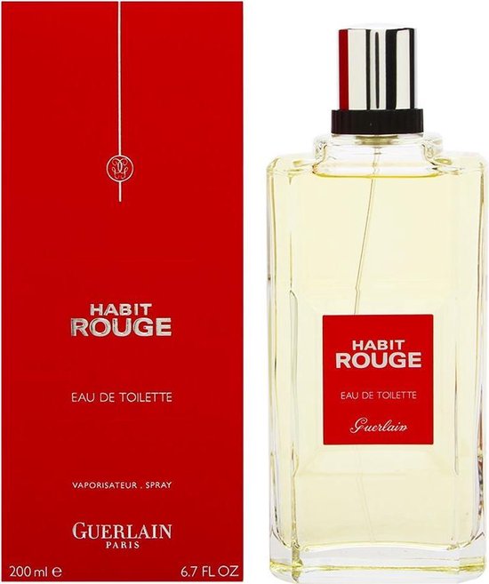 Guerlain Habit Rouge Men - 200 ml - Eau de toilette | bol.com