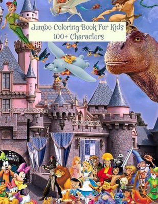 Jumbo Coloring Book For Kids 100+ Characters, D Sney | 9798646575143 ...