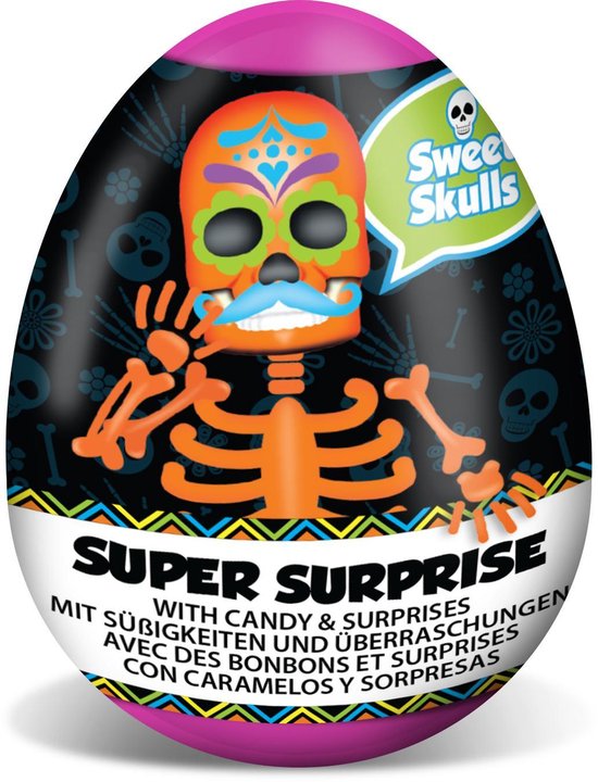 Sweet Skulls Super Surprise (18 stuks) - Traktatie uitdeelcadeautjes ...