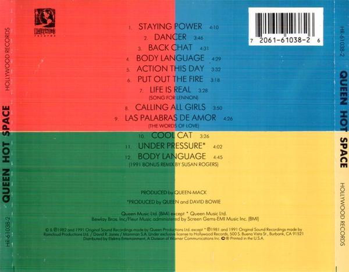 Hot Space, Queen | CD (album) | Muziek | bol.com