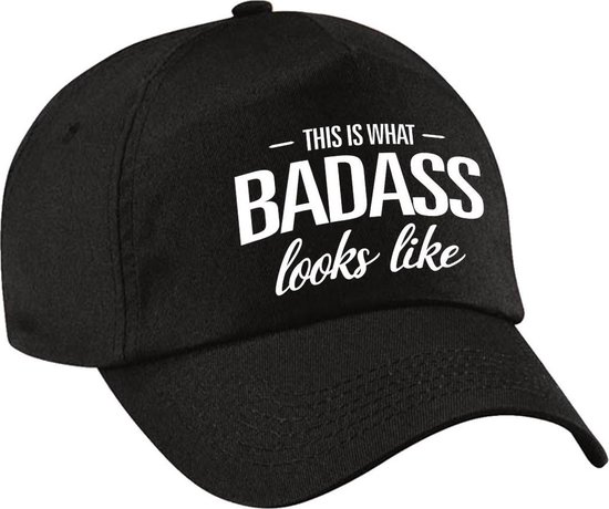 This is what badass looks like pet / cap zwart voor dames en heren ...