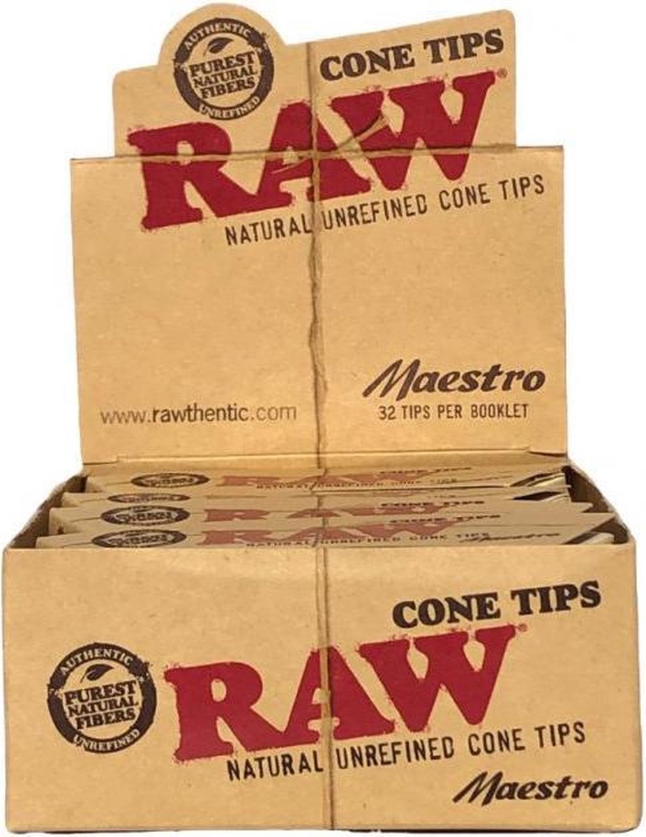 Raw Maestro Cone Filter Tips - Raw Filter tips - 98x26mm - Bruin ...