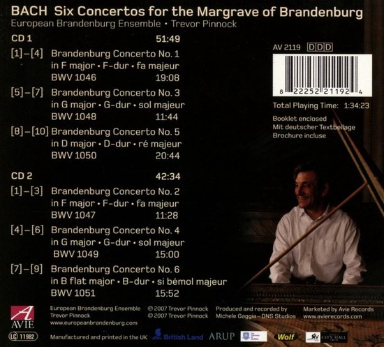 Bach Brandenburg Concertos, European Brandenburg Ensemble | CD (album ...