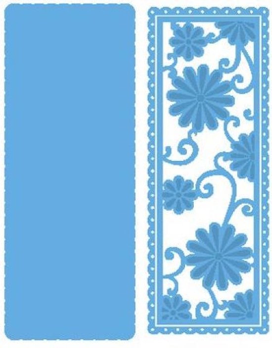 Marianne Design Creatables snij en embosstencil - Anja's Bloem Rechthoek | bol