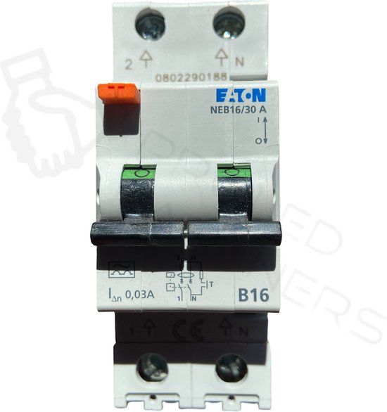 Eaton aardlekautomaat 1-polig+nul 16A B-kar 30mA PROLEDPARTNERS ® | bol